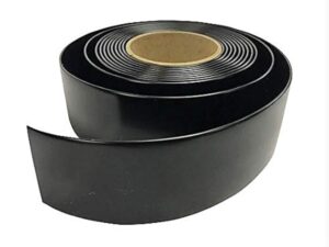 1.5" wide x 20' roll vinyl strap for patio chairs, lawn furniture, and deck chairs, make your own replacement straps, plus 20 free fasteners, (black)