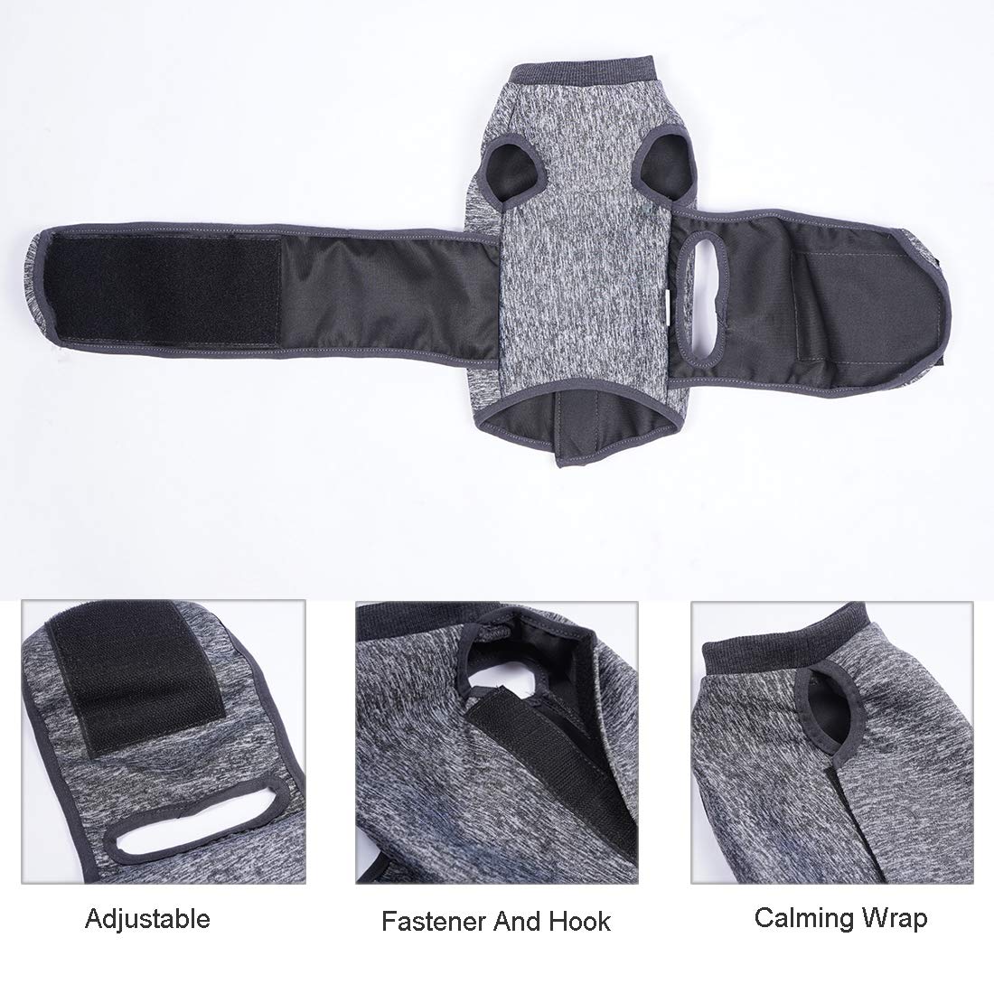 Coppthinktu Cat Anxiety Jacket, Anxiety Vest for Cats, Cat Anti Anxiety Vest, Shirt for Cat, Cats Calming Wrap Vet Recommended Calming Solution Vest for Fireworks, Travel, Separation