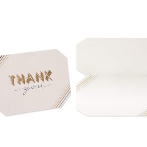 Papyrus Thank You Cards with Envelopes, Business (2-Count)