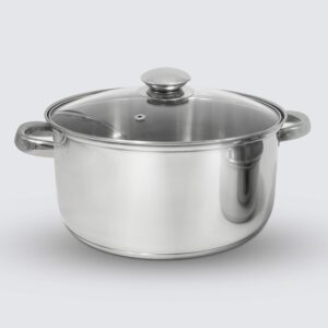 ExcelSteel w/Encapsulated Base & Tools Versatile for Any Kitchen Stainless Cookware Set, 10 Pc