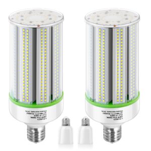 2-pack 100w led corn bulbs,5000k,ac110-277v,14000lm,e26/e39 base,led replacement metal halide hid cfl for commercial industrial lighting warehouse high bay light fixture garage workshop