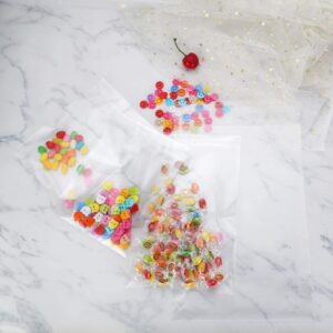 200ct Clear Plastic Bags, Self Sealing Cellophane Bags, Resealable Cellophane Bags for Bakery Cookies Candy Decorative Wrappers (2" x 3")