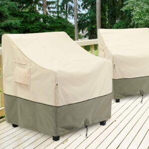 COSFLY Outdoor Furniture Patio Chair Covers Waterproof Clearance, Lounge Deep Seat Cover, Lawn Furnitures Covers Fits up to 29W x 30D x 36H inches(2 Pack)