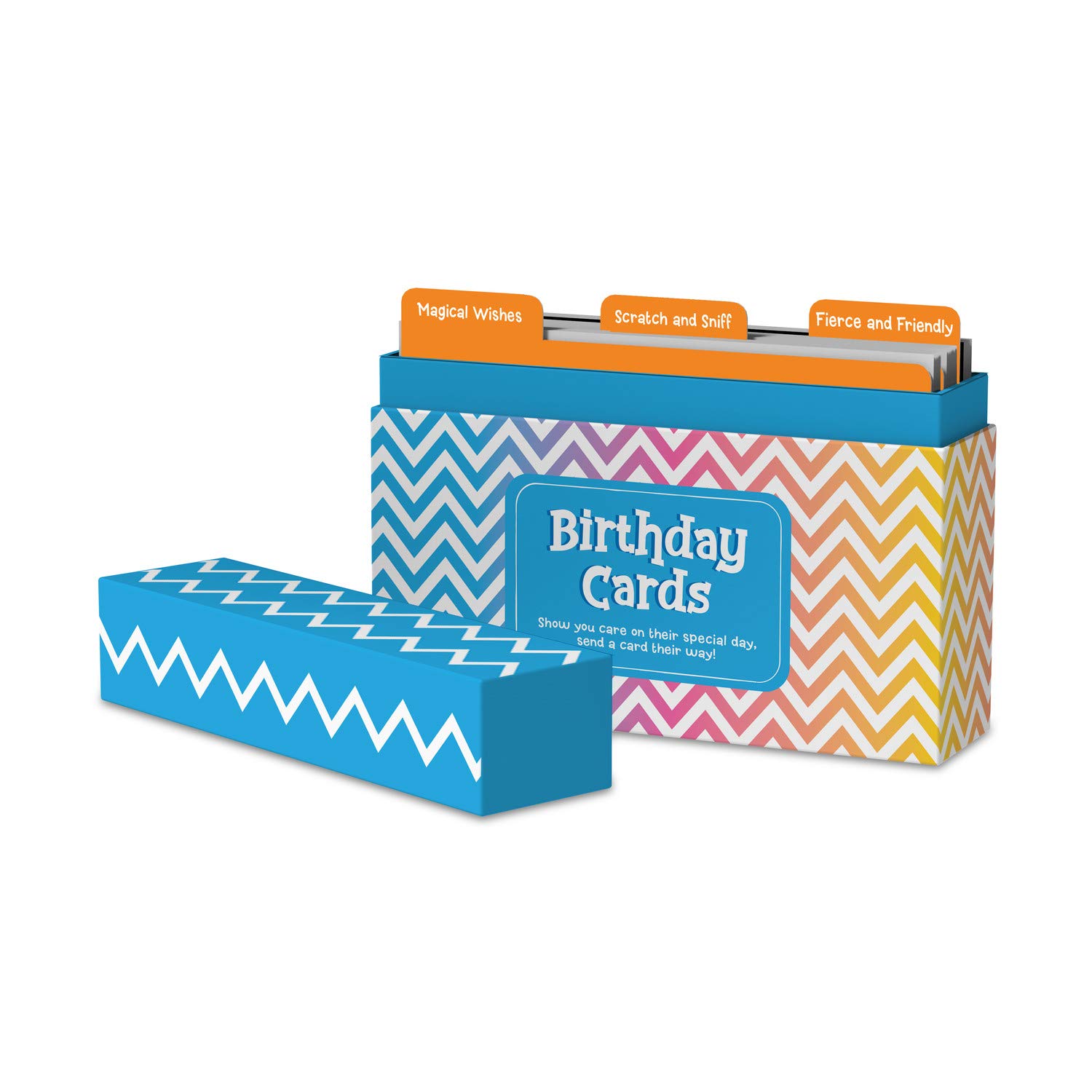 Peaceable Kingdom Birthday Card Assortment Box (20 Cards with Envelopes and Storage Box)