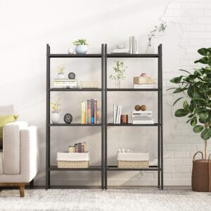 NATRKE Storage Shelf Wire Shelving Unit (Grey)