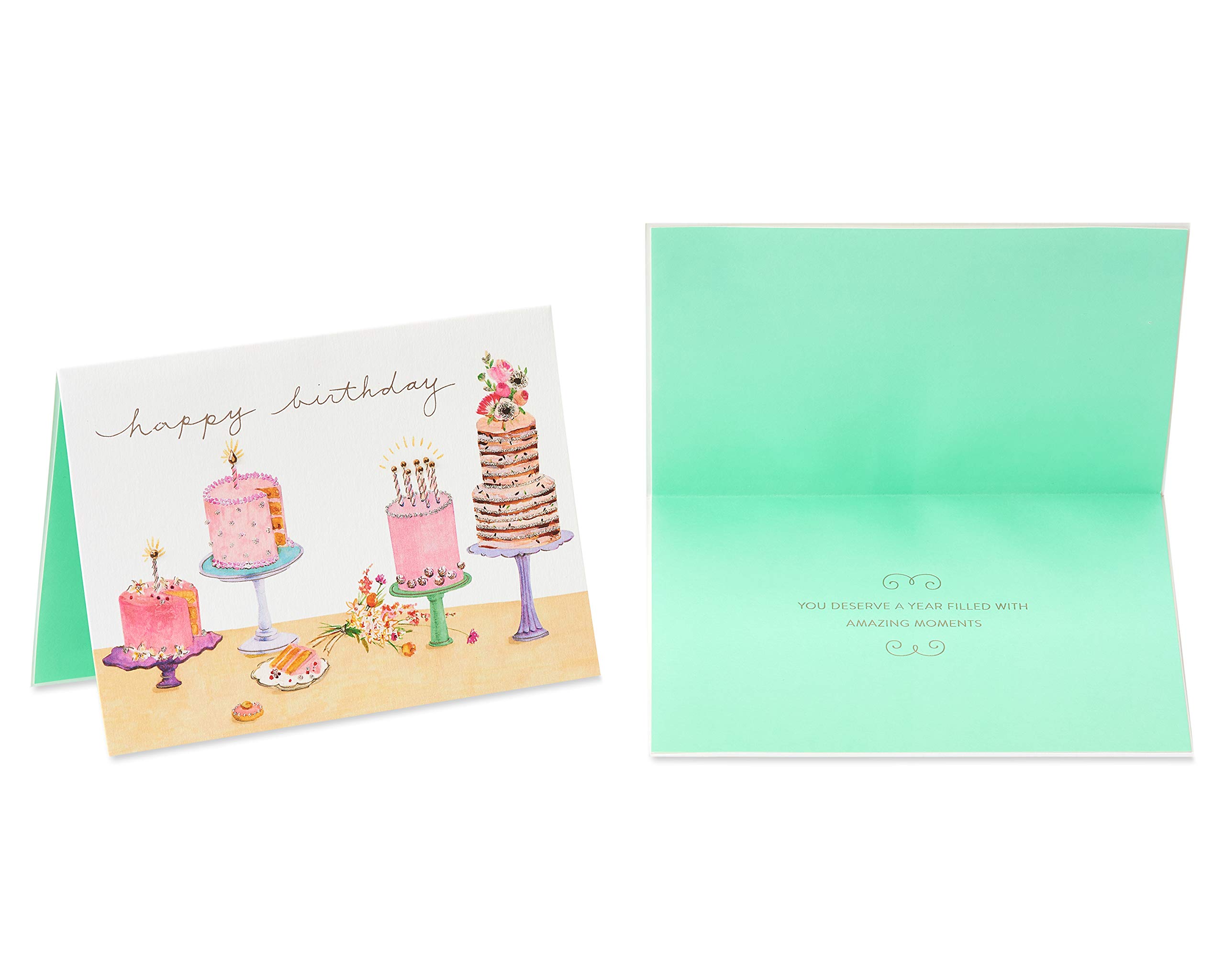 Papyrus Birthday Cards for Her, Cakes (2-Count)