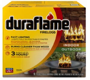 duraflame fast lighting fire log, 9-pack