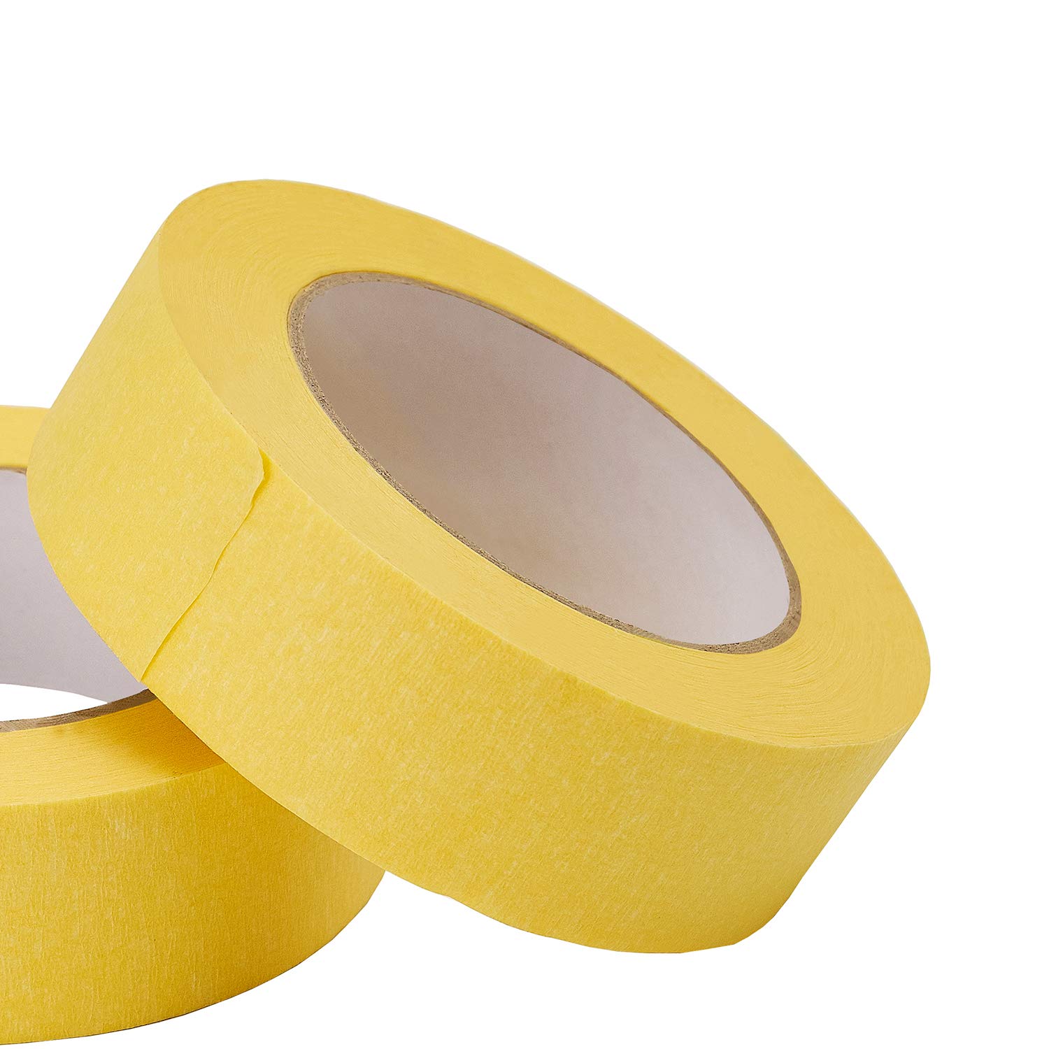 Lichamp 36mm x 55m Yellow Automotive Masking Tape for Painting, Auto Body Masking Tape for Car Detailing, Yellow Painters Tape 1.4 inch x 60 Yards