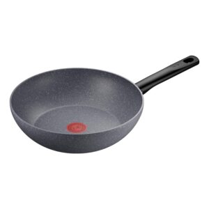 tefal natural on induction g2801902 28 cm non-stick wok pan, exclusive, lavinia grey