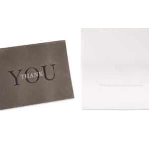 Papyrus Thank You Cards with Envelopes, Business (2-Count)