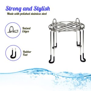 SinMan Water Filter Stand, 8" Tall by 9" Wide, Fits Berkey and Other Medium Sized Stainless Steel Water Filters, Non-Marking Rubberized Feet