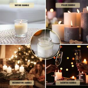 Mindful Memories Candle Wicks 90 Pcs (4 inch, 6 inch, 8 inch) with 2 Candle Wick Holders & 90 Wick Tab Stickers, Long Lasting Pre-Waxed & Tabbed Cotton Threads with No Black Smoke for DIY Crafts