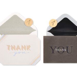 Papyrus Thank You Cards with Envelopes, Business (2-Count)