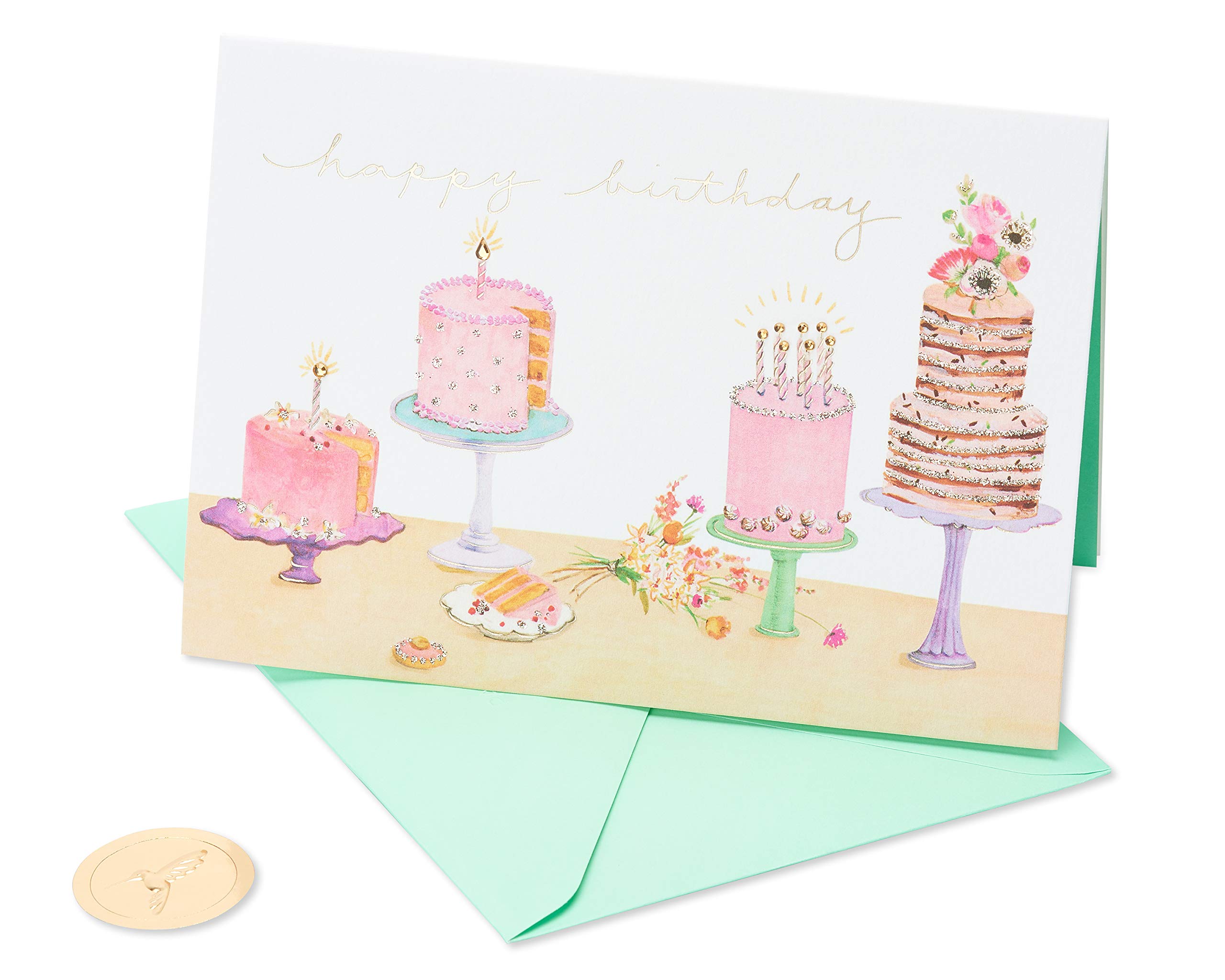 Papyrus Birthday Cards for Her, Cakes (2-Count)