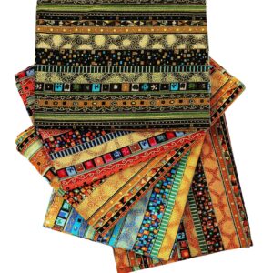 5 pieces african print fabric pieces ethnic pattern cotton fat quarters pre cut quilting cloth fabric fat quarters bundles for sewing patchwork face protectors crafting projects, 19.5 x 15.7 inch