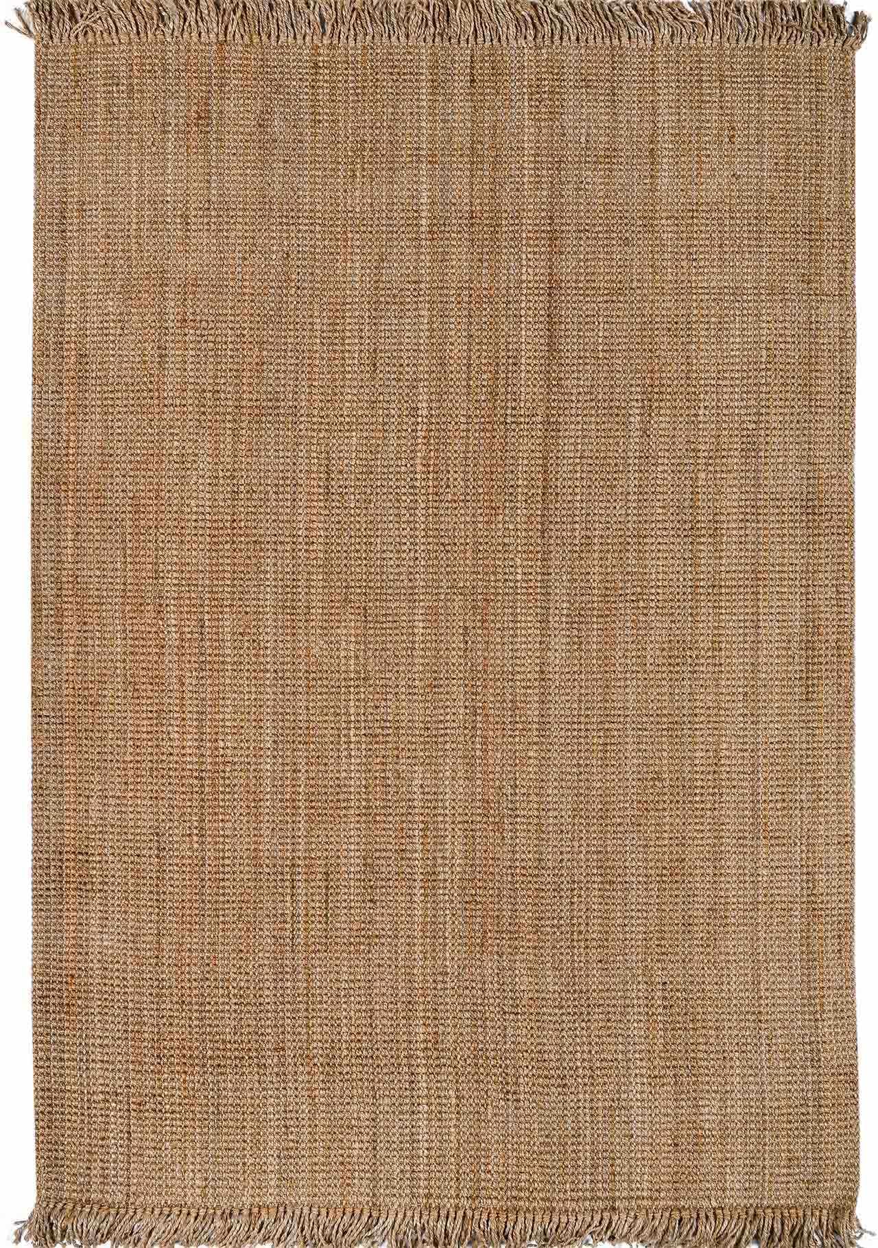 Hauteloom Moncton Handwoven Sea Grass Jute Rug - Natural Fiber Area Rug - Natural Fringe Tassel - Rattan Wicker Look Carpet - Brown - 5' x 7'6" (5x7)