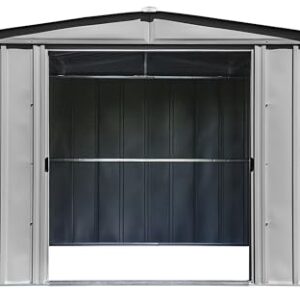 Arrow Classic Steel Storage Shed, 10x8, Flute Grey