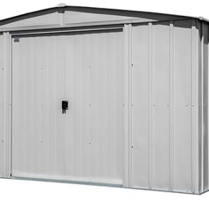 Arrow Classic Steel Storage Shed, 10x8, Flute Grey