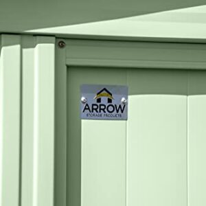 Arrow Classic Steel Storage Shed, 8x6, Sage Green