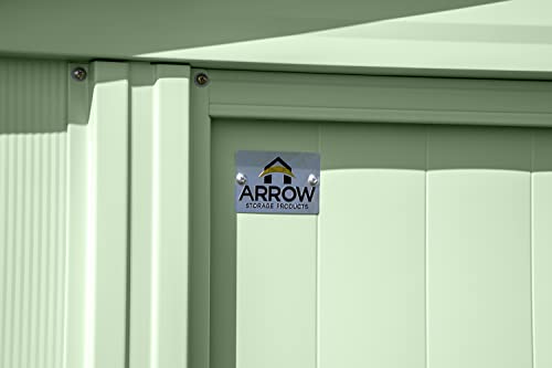 Arrow Classic Steel Storage Shed, 8x6, Sage Green