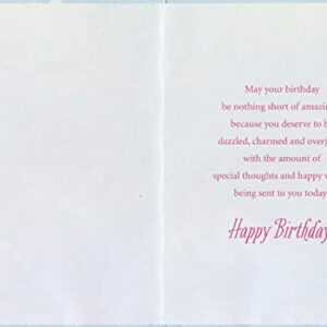 Designer Greetings Everything That Sparkles Earings Feminine Birthday Card for Female Cousin