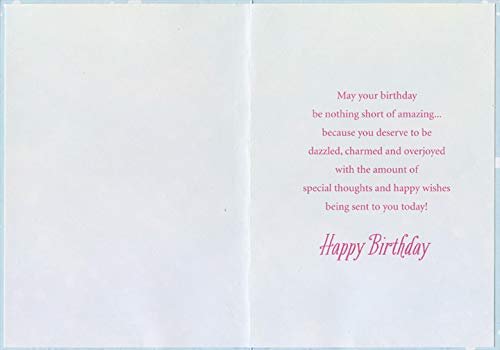 Designer Greetings Everything That Sparkles Earings Feminine Birthday Card for Female Cousin