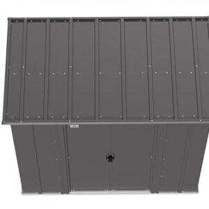 Arrow Classic Steel Storage Shed, 6x4, Charcoal