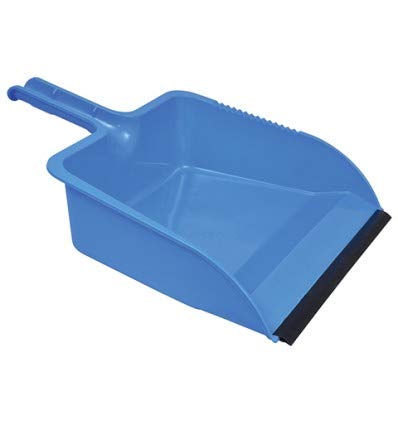 Scrub Buddies Large Jumbo Heavy Duty Commercial Dustpan for Home, Kitchen, Bath, Office Blue Dust Pan