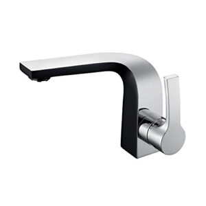 dowell single hole bathroom faucet lavatory faucet vanity faucet,chrome/black 8001 019 10