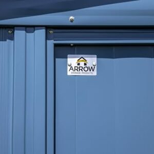 Arrow Classic Steel Storage Shed, 10x14, Blue Grey