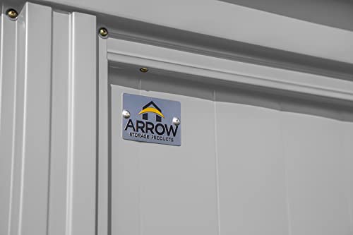 Arrow Classic Steel Storage Shed, 10x4, Flute Grey