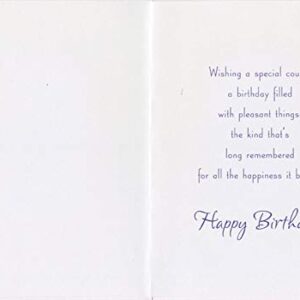 Designer Greetings Single Daisy Inside Blue Foil Lined Frame Cousin Birthday Card