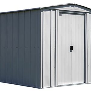 Arrow Classic Steel Storage Shed, 6x7, Flute Grey