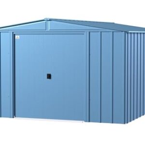 Arrow Classic Steel Storage Shed, 10x14, Blue Grey