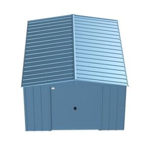 Arrow Classic Steel Storage Shed, 10x14, Blue Grey