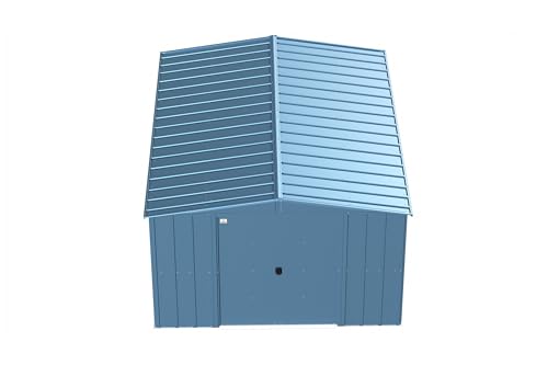 Arrow Classic Steel Storage Shed, 10x14, Blue Grey