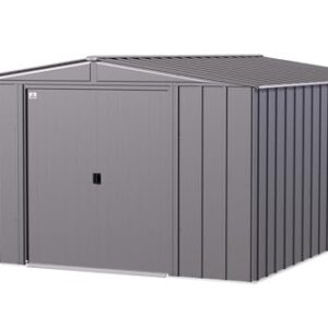 Arrow Classic Steel Storage Shed, 10x14, Charcoal