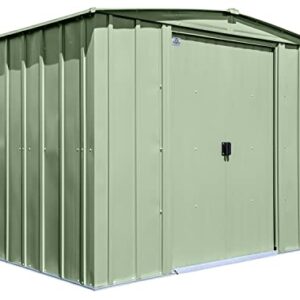 Arrow Classic Steel Storage Shed, 8x6, Sage Green