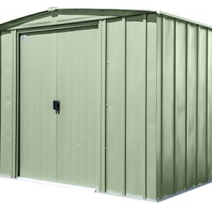 Arrow Classic Steel Storage Shed, 8x6, Sage Green