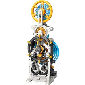 Thames & Kosmos SpringBots STEM Kit | Build 3 Spring-Powered| Race car, Walking Robot, Countdown Timer Powered by a Mainspring | Learn About Potential & Kinetic Energy, Gears & Springs, Black , 10 x 2.5 x 11 inches