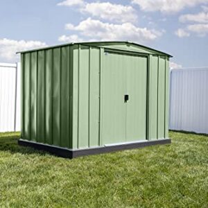 Arrow Classic Steel Storage Shed, 8x6, Sage Green