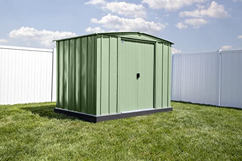 Arrow Classic Steel Storage Shed, 8x6, Sage Green