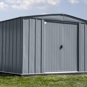 Arrow Classic Steel Storage Shed, 10x8, Charcoal