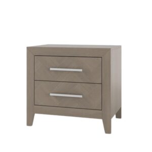 child craft kieran 2 drawer nightstand for nursery or bedroom, large storage drawers, made of sturdy pinewood, non-toxic, baby safe finish (crescent gray)