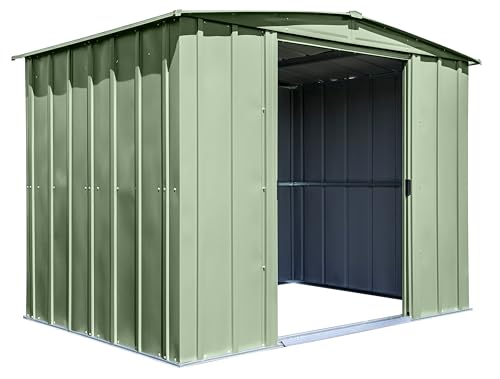 Arrow Classic Steel Storage Shed, 8x6, Sage Green