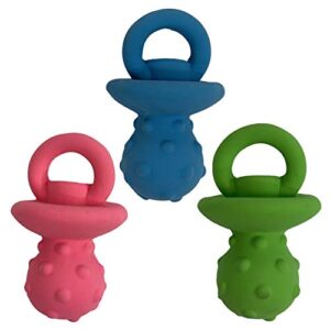 multipet minipet pacifier 4" latex dog toy