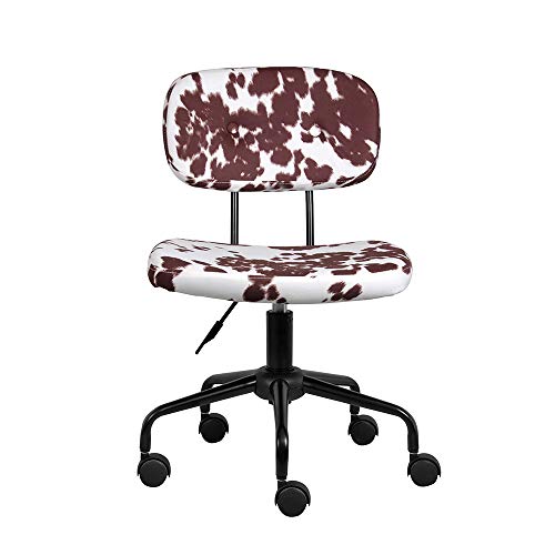 GIA Ayrshire Cow Pattern Without Arms Chair, White and Brown