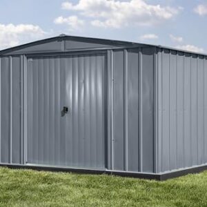 Arrow Classic Steel Storage Shed, 10x8, Charcoal