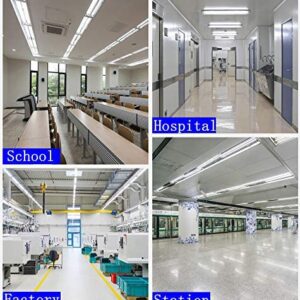 8 Foot LED Bulbs, 50W FA8 Single Pin Base, 6000LM 5000K Led Tube Light, Replace T8 T10 T12 Fluorescent Light(Clear Cover 12 Pack)