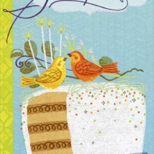 Designer Greetings Two Birds on Cake Sweetheart Birthday Card